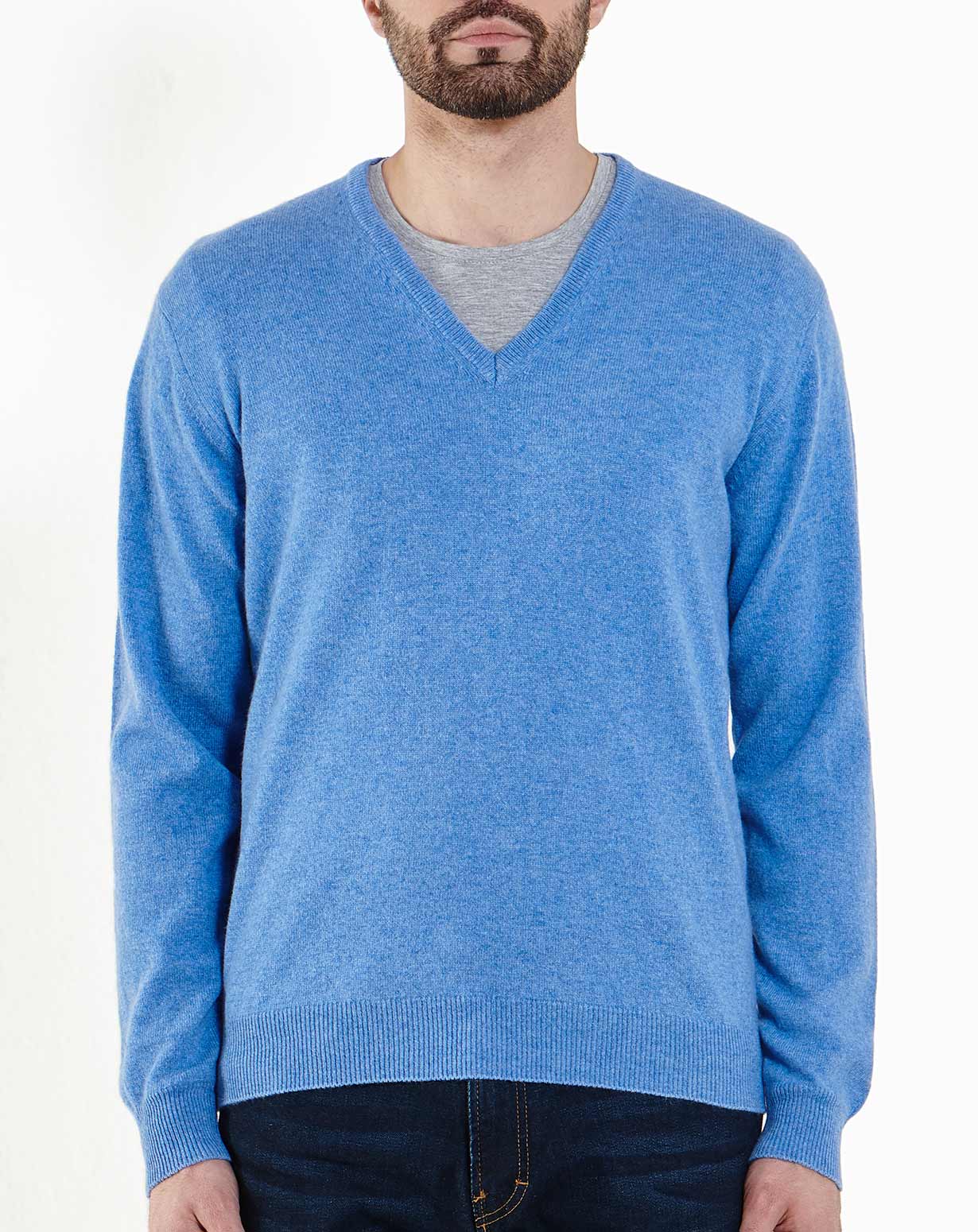 Men's Cashmere V Neck Sweater | MaisonCashmere