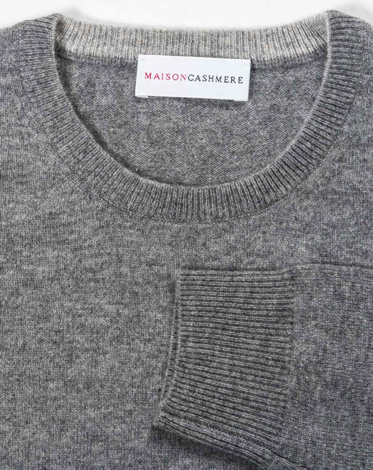 Pull Classique Col Rond en Cachemire Homme | MaisonCashmere