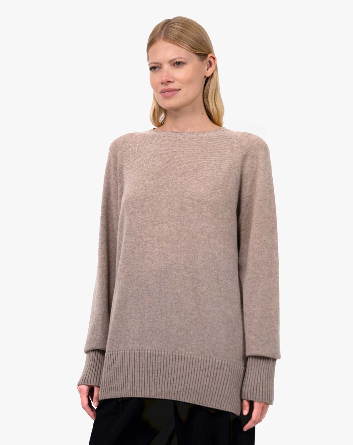 Pull Oversize Cachemire à Col Bateau | MaisonCashmere