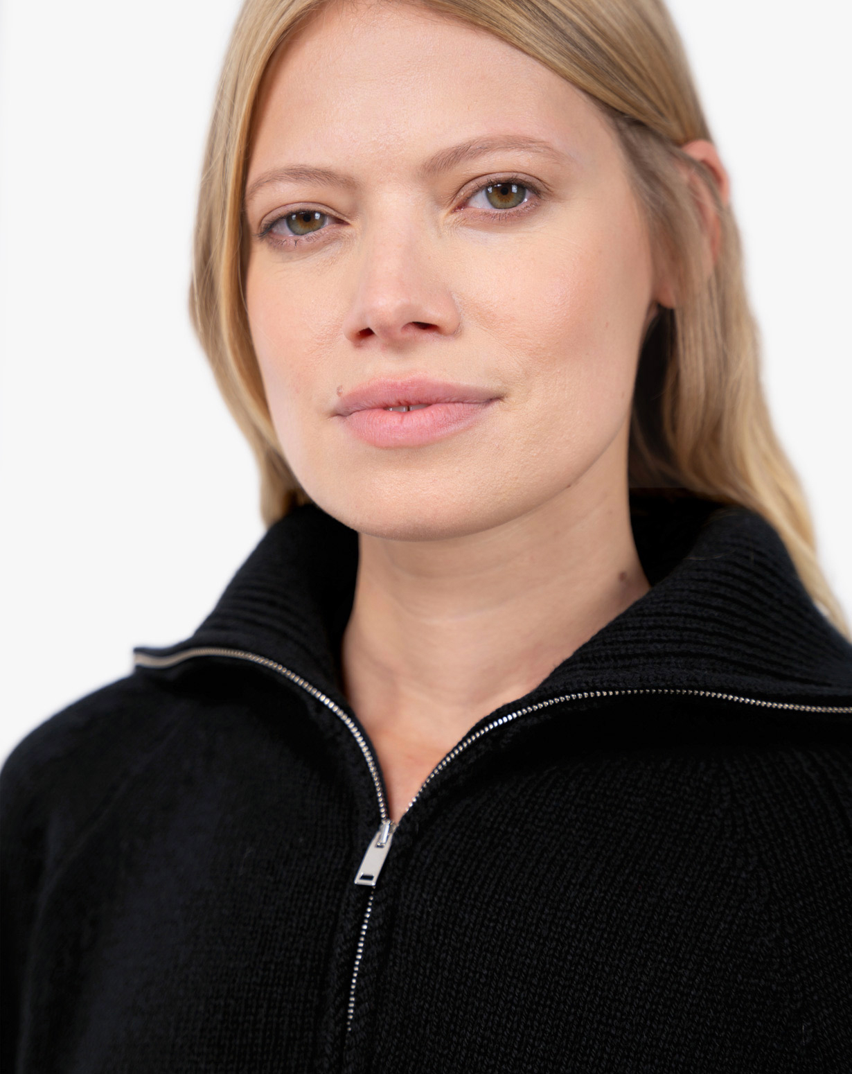 Women's Merino Half-Zip Sweater | MaisonCashmere