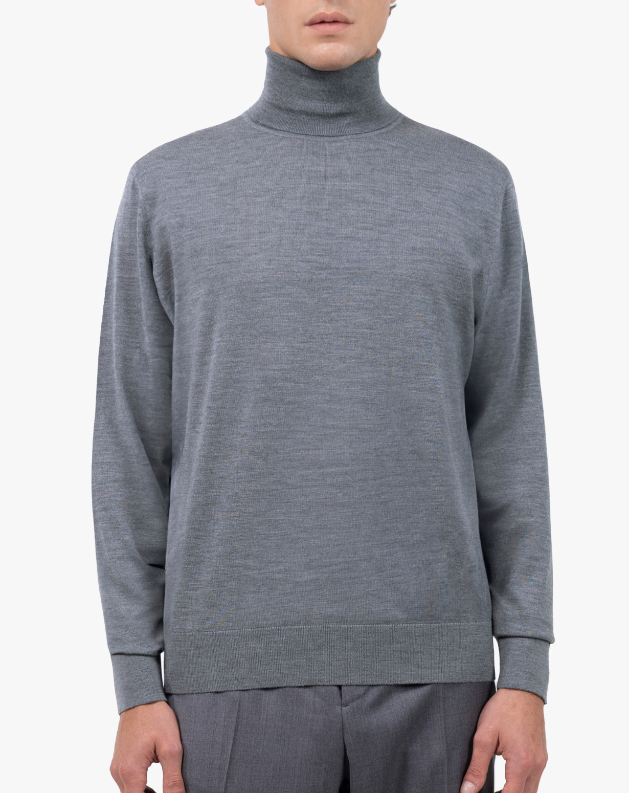 Men's Ultra-Fine Merino Turtleneck | MaisonCashmere