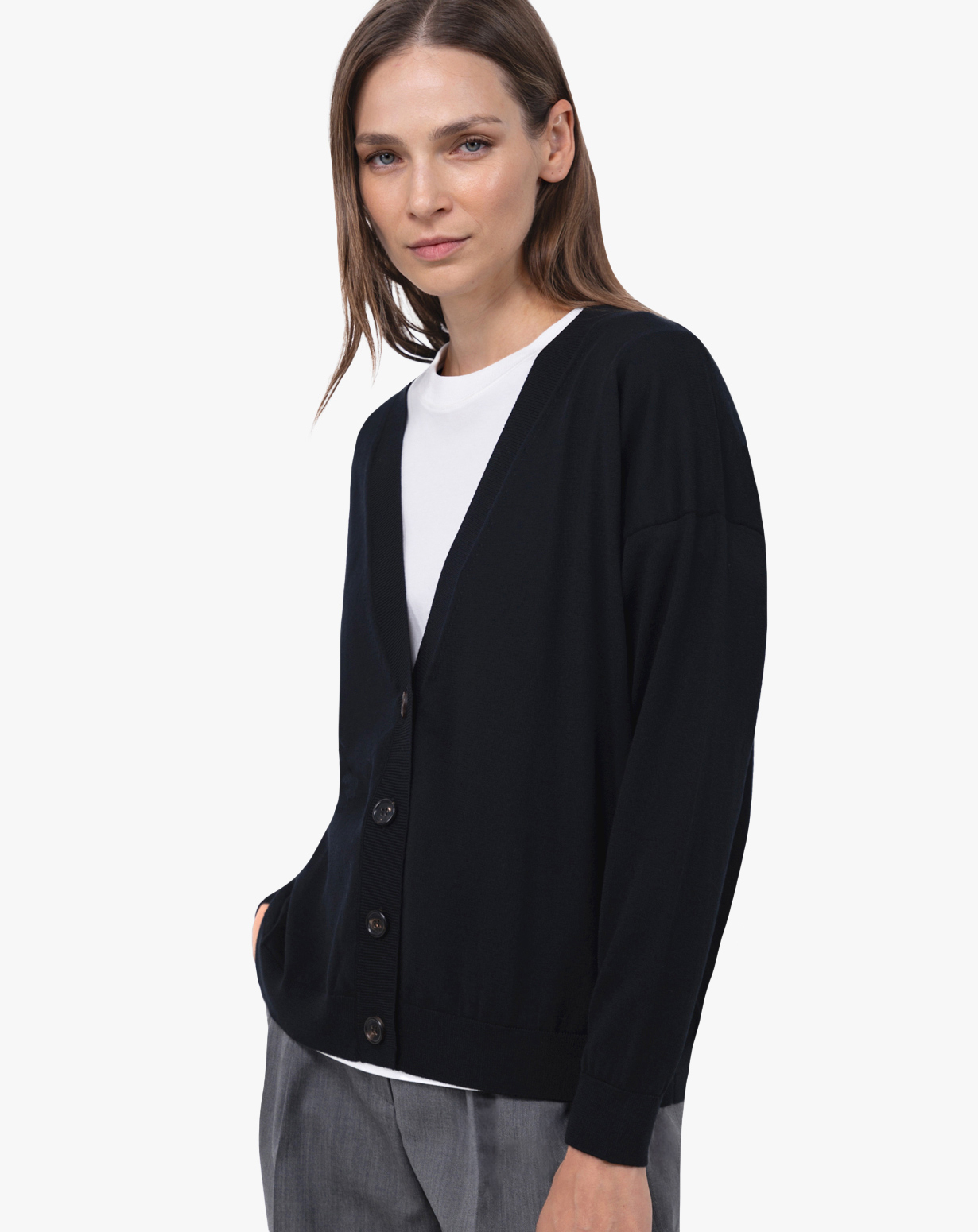 Cardigan Oversize Femme Mérinos Ultrafine | MaisonCashmere